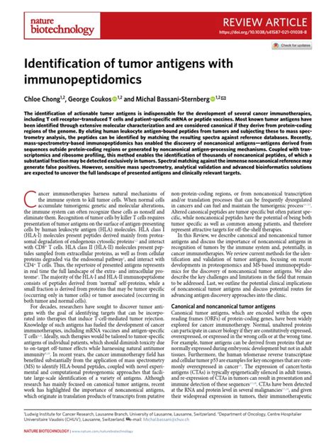 Immunopeptidomics Pdf Pdf Antigen Open Reading Frame