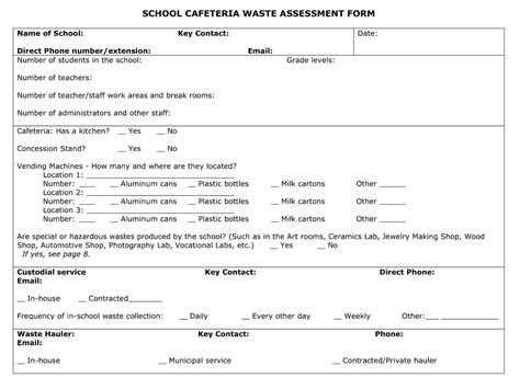 26 Free Printable Food Waste Log Sheet Templates Pdf Ms Word