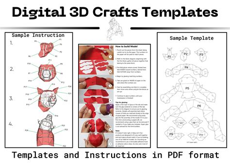 Panda Model Digital Pdf Template