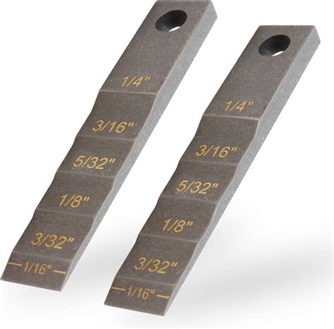 2 Pcs 2130 Small Pipe Spacer Wedge Stepped Guage 34 X 4