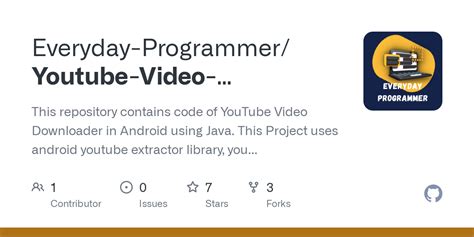 Github Everyday Programmeryoutube Video Downloader Android This