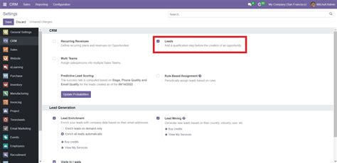 Lead Management Odoo V16 Community Edition Book
