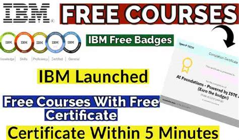 IBM Free Courses 2021 IBM Launched Free Courses With Free Certificate Apply Now Course And Jobs