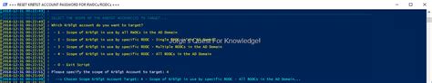 2018 12 30 Powershell Script To Reset The Krbtgt Account Passwordkeys For Both Rwdcs And