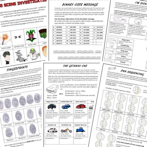 CSI Forensic Science Use Science To Figure Out Who Stole The Jewels Print Version Google
