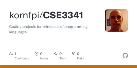 github kornfpi cse3341 coding projects for principals of programming
