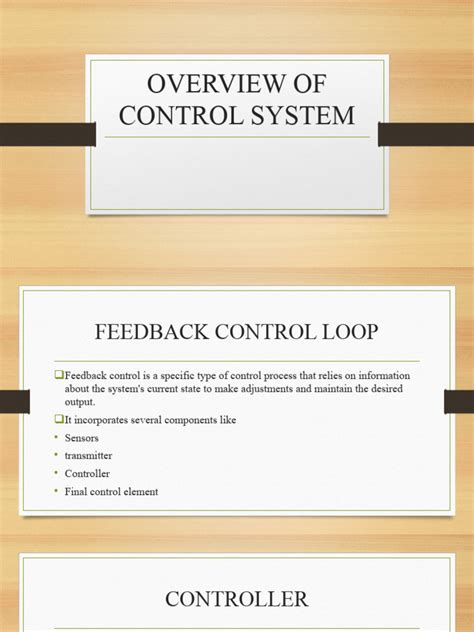 Overview Of Control System Pdf Applied Mathematics Control Theory