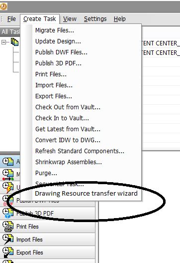 Task Scheduler Drawing Resource Transfer Wizard Autodesk Community