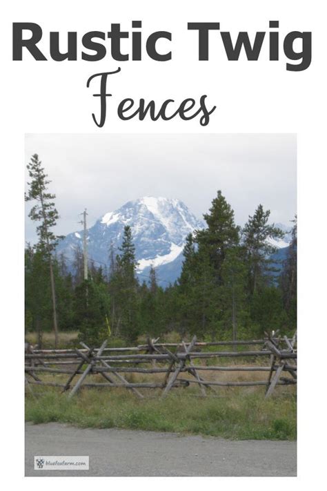 Rustic Twig Fences Build Your Own Primitive Charming Fence