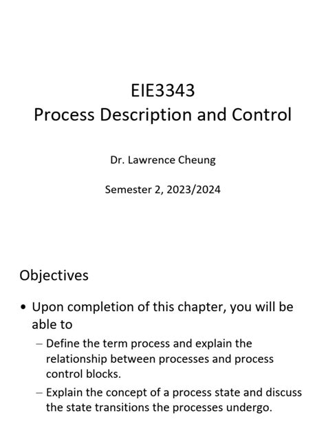 Eie3343 Process Description And Control Pdf Process Computing