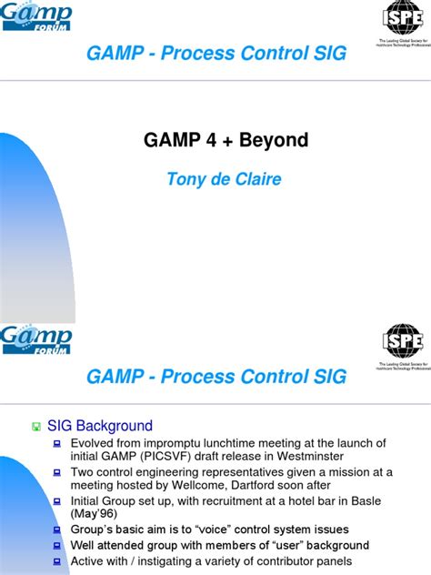 Gamp Verification And Validation Specification Technical Standard