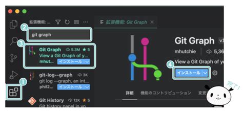 vs codeでGitのツリーを確認するならGit Graph いまからむったーん