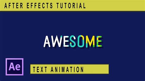 Awesome Text Motion Graphicstutorial After Effects Youtube