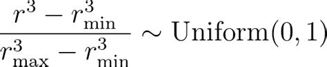 Python Random Uniform 3d Distribution Of Points Inside A Spherical Shell Of Inner And Outer