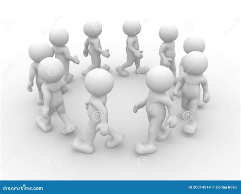 Going In Circles Stock Illustration Illustration Of People 20014514