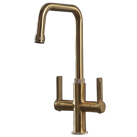 Iivela Conza Brushed Brass Monobloc Kitchen Tap