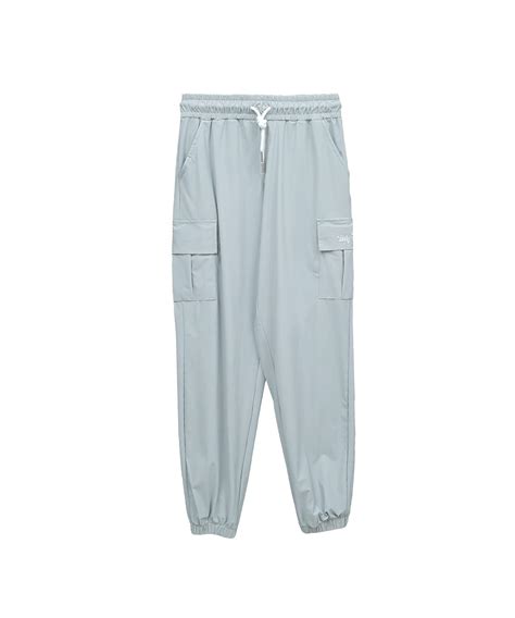 온리마인미 아이스 쿨 썬블럭 카고 밴딩 조거팬츠 그레이