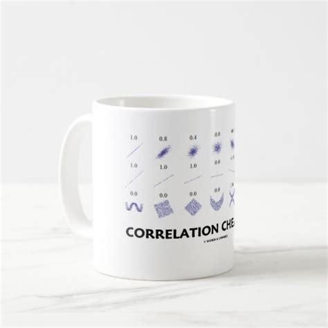 Correlation Cheat Sheet Correlation Coefficients Coffee Mug Zazzle