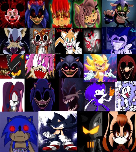 Sonic Exe Characters With Suicide Mouse By Cupheadxxxbendy123 On Deviantart