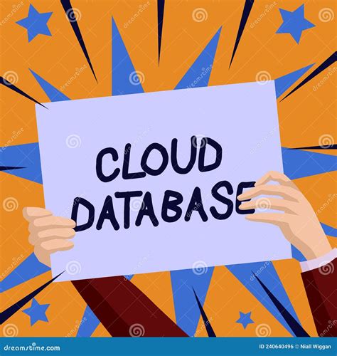 Text Caption Presenting Cloud Database Concept Meaning Optimized Or