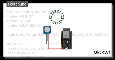 Potentiometer Wokwi ESP STM Arduino Simulator