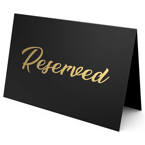 Table Reserved Seating Signs Reserved Tabletop Signs Zazzle