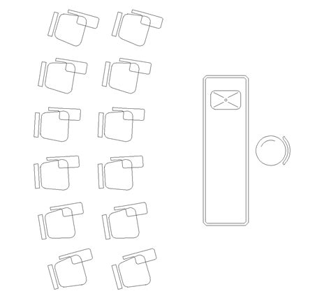 School Chairs And Teacher Desk Dwg Cad Block Free Download