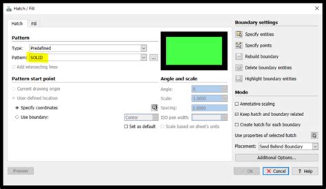 color fills and gradients in draftsight using fillarea command