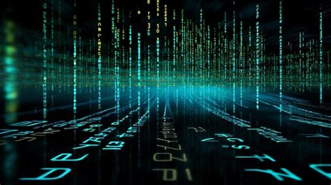 Premium Ai Image Abstract Digital Background With Binary Code And Ai