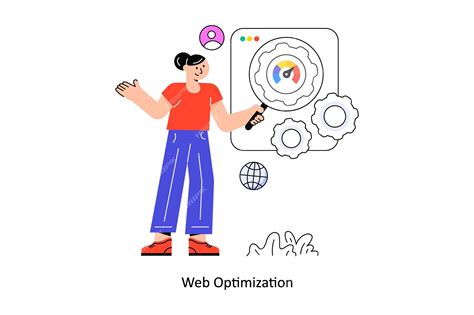 Premium Vector Web Optimization Flat Style Design Vector Illustration