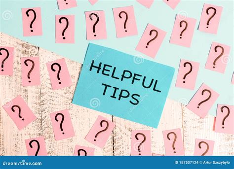 Word Writing Text Helpful Tips Business Concept For Advices Given To
