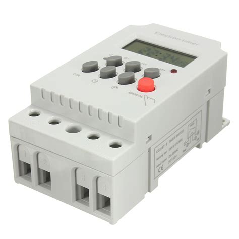 Buy E1125 Daily Weekly Programmable Ac 220v 25a Electronic Timer Switch Mcb Type Online ₹889