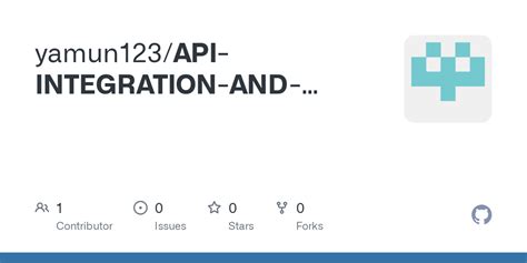 Github Yamun123api Integration And Data Visualization