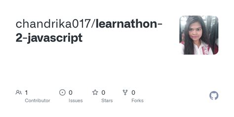 GitHub Chandrika Learnathon Javascript