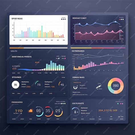 Premium Ai Image Web Dashboard Analytics Data Analytics Dashboard Widget Based Layout Profe