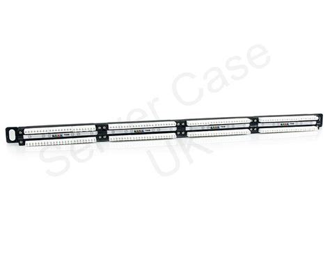 StarTech Port U Cat E Patch Panel RJ Ethernet Rackmount Cat E Patch Panel Server Case