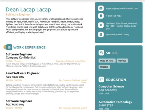 Download Free Software Engineer 2 Resume Template On