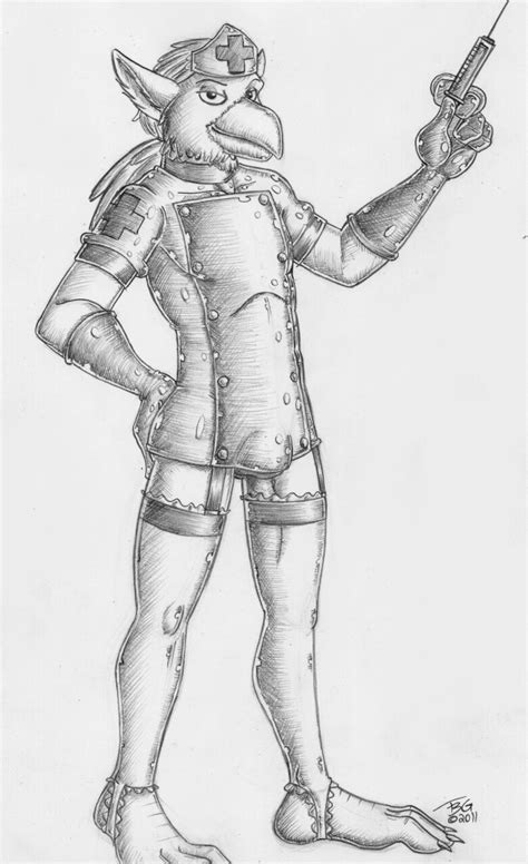 Feathery Nurse By Thebadgergrymm Hentai Foundry