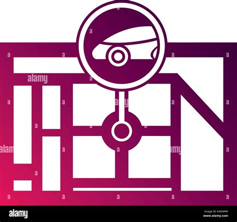 Gps Navigation Map Destination Pointer Car Vehicle Stock Vector Image Art Alamy