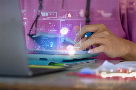 Programmer Using Laptop Analyzing Stock Image Image Of Mobile Concept 349924119