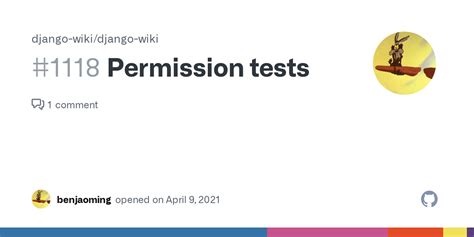 permission tests · issue 1118 · django wiki django wiki · github