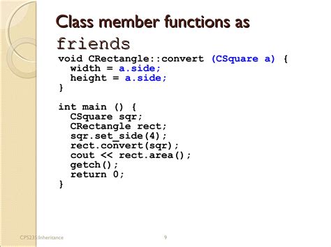 friends function and classes ppt programming languages computing