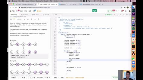 Leetcode 328 Odd Even Linked List English Version Youtube