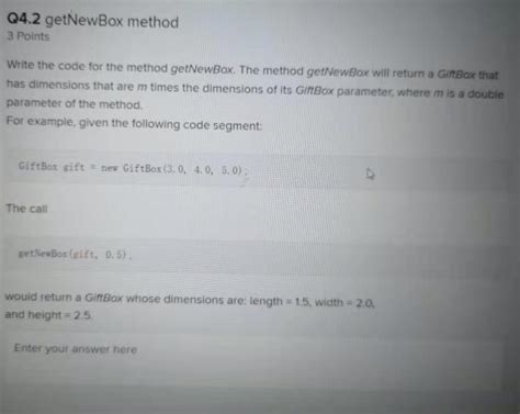 solved q4 1 tbox constructor 3 points write the code for
