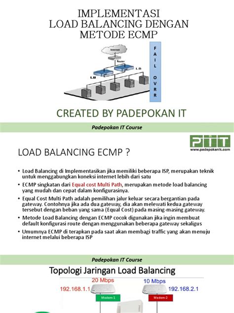 Implementasi Load Balancing Dengan Metode Ecmp Pdf