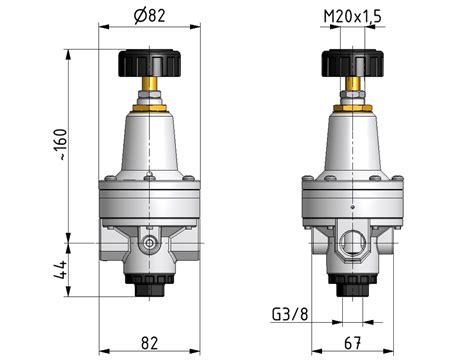 Precision Pressure Regulator G1 2 0 05 3 Knocks De