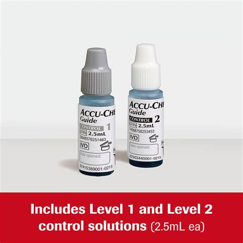 Accu Chek Guide Control Solution Level 1 And Level 2