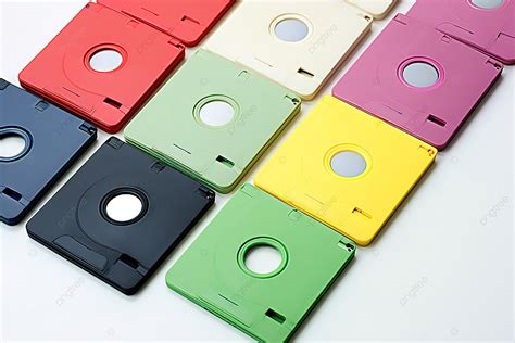 Different Types Of Floppy Disks And A Mouse Background It Luck Diskette Background Image And