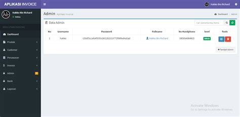 aplikasi invoice dengan php mysql dan bootstrap 3