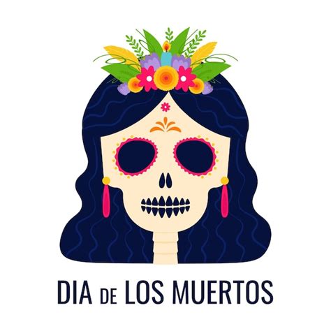Dia De Los Muertos Dibujos De Calaveras Femeninas Póster For Sale Con